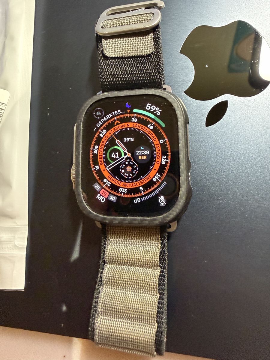Apple Watch Ultra, 49mm Titan, Top Zustand, inkl. Zubehör (Gebraucht ...