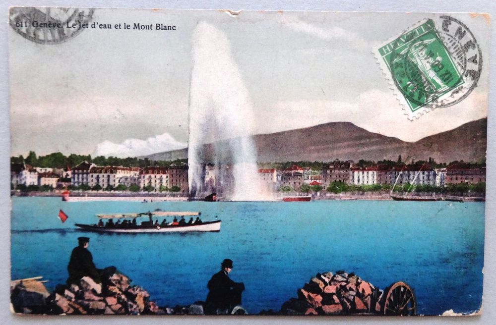 Genèce - Le jet d' eau et le Mt. Blanc (Défectueux) à Fétigny pour CHF ...