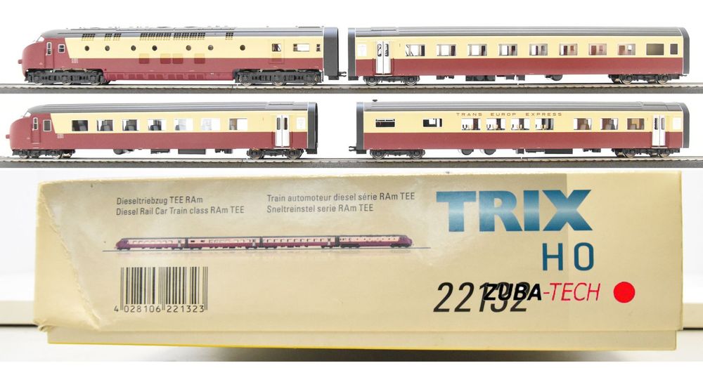 Trix 22132 Dieseltriebzug 4-tlg RAm Edelweiss NS H0 GS OVP (Gebraucht ...