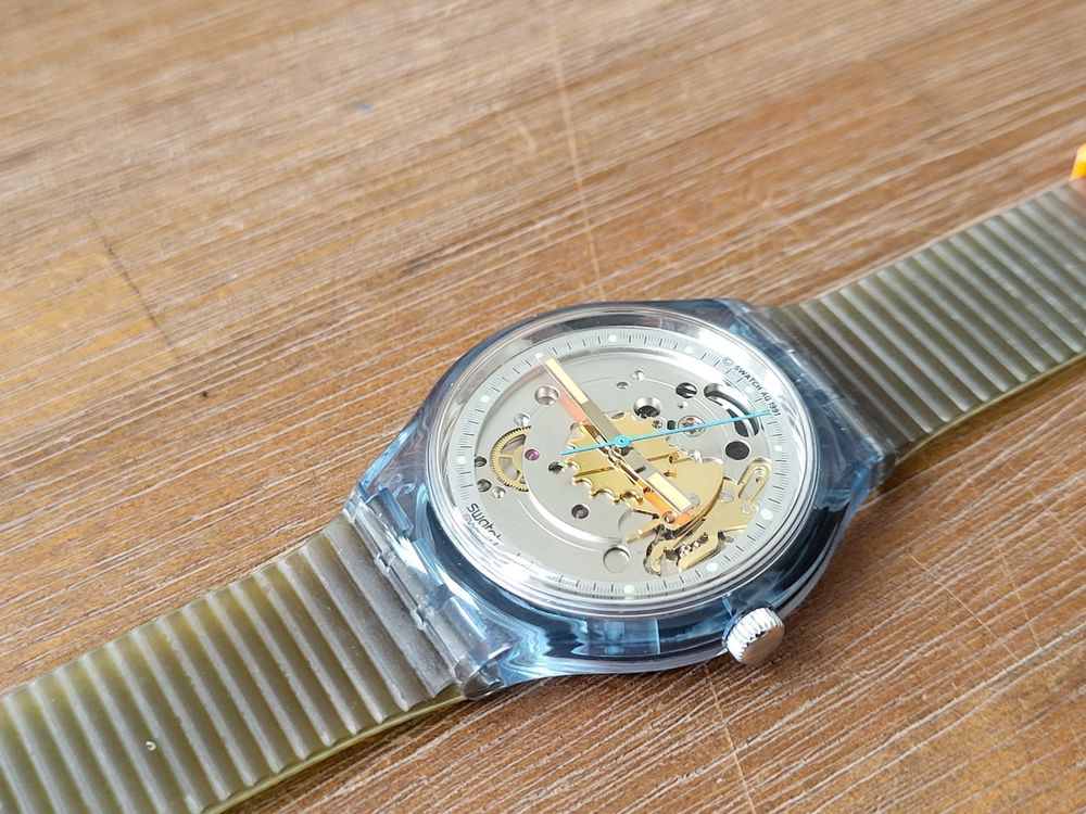 SWATCH AUTOMATIC SAN100 BLUE MATIC | Kaufen auf Ricardo