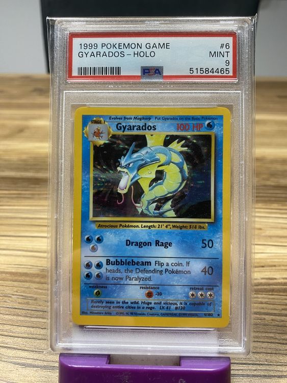 PSA 9 Pokémon Base Set Gyarados Holo 6/102 (EN) - Ab 1.- !!! | Kaufen ...