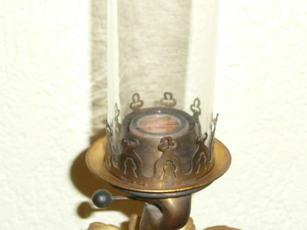 Antike " Gaslampe mit Original Glas-Clichy " (Gebraucht) in Kriens für ...
