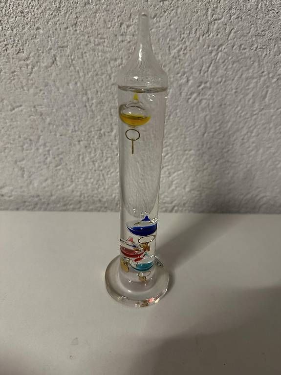 Galileo-Galilei-Thermometer, 18 cm hoch, Temp.-Anzeige C° (Gebraucht ...