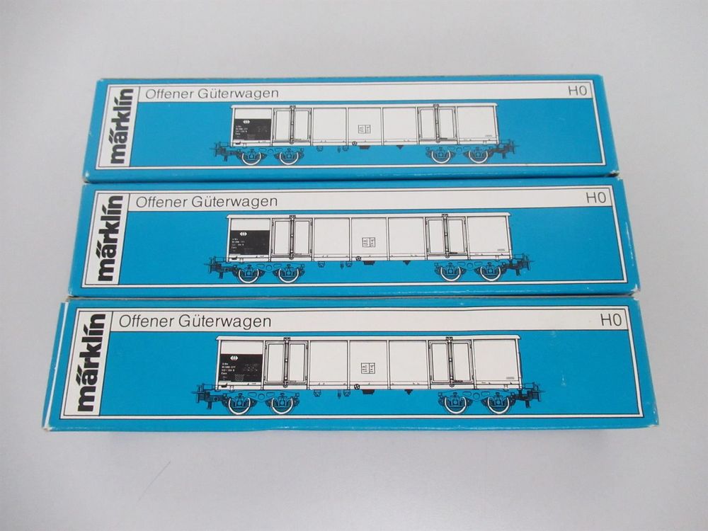 Märklin 3 x 4718 SBB Hochbordwagen AC H0 (Gebraucht) in Basel für CHF ...