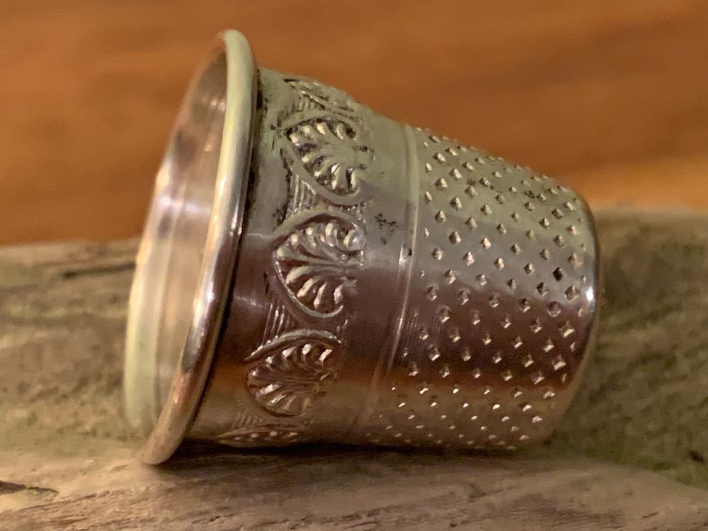 Fingerhut antik, punziert, echt Silber 800, für Sammler | Kaufen auf ...