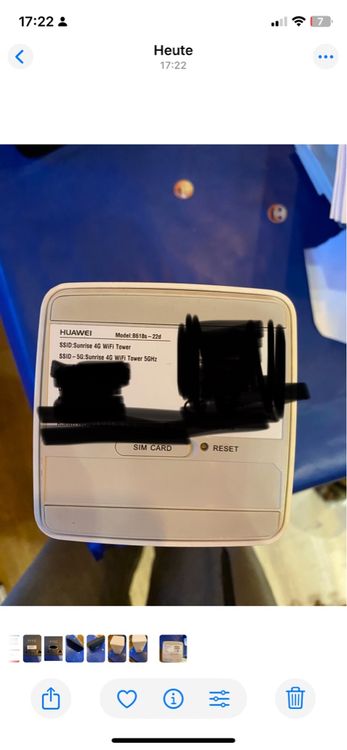 Huawei 5G Router neuwertig, SSID -5G: Sunrise 4G Wifi Tower (Gebraucht ...