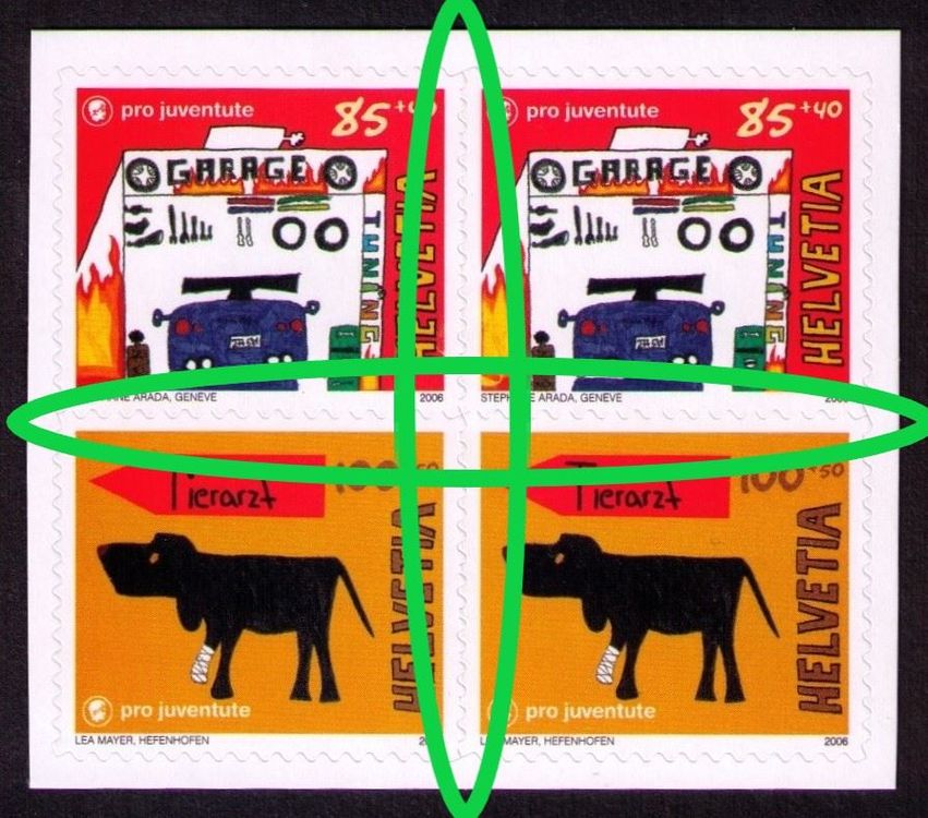 2006_Pro Juventute_J382+383Aa_MARKENHEFT-Vb >> 2 PAARE !! ** | Kaufen auf Ricardo