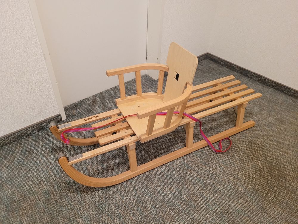 Davoser Holzschlitten 120cm (Neu (gemäss Beschreibung)) in Cham für CHF ...