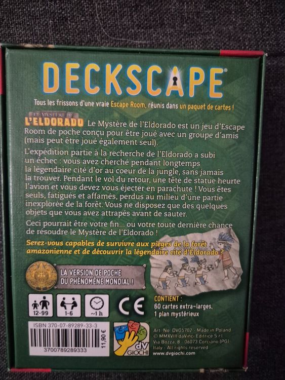 Deskscape : le mystère de l'Eldorado (D'occasion) à Meyrin pour CHF 3 ...