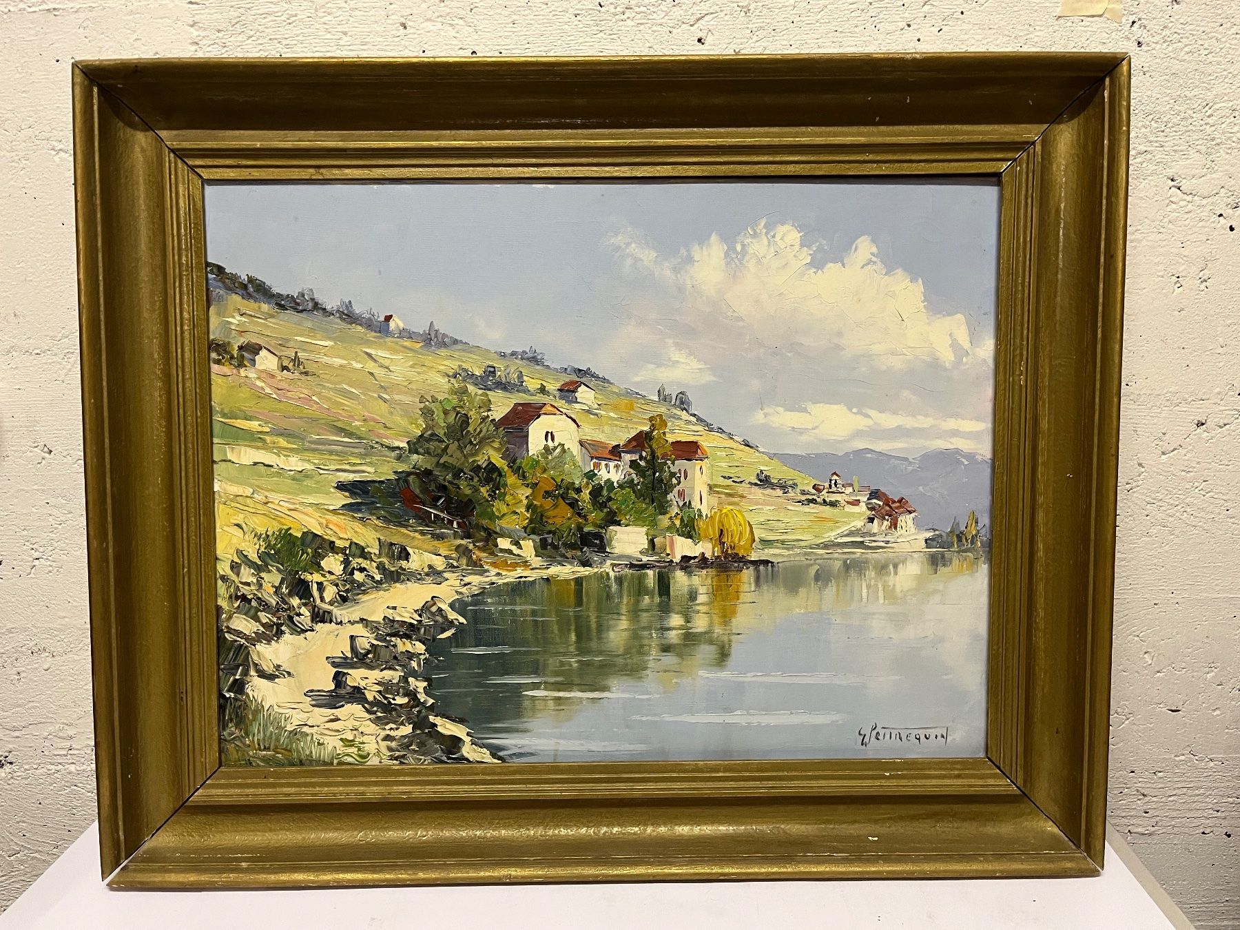 Tableau peinture huile le lavaux (D'occasion) à lausanne pour CHF 350 ...