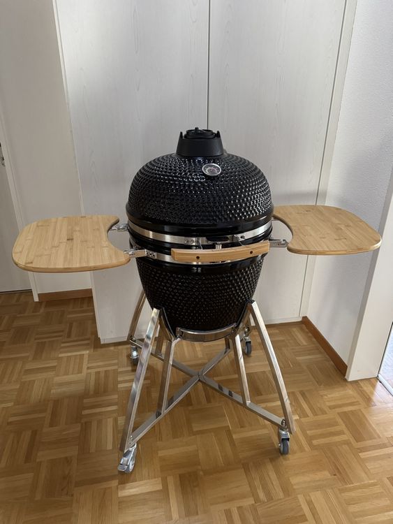 Kamado Grill Keramikgrill Smoker schwarz NEU (Neu (gemäss Beschreibung ...