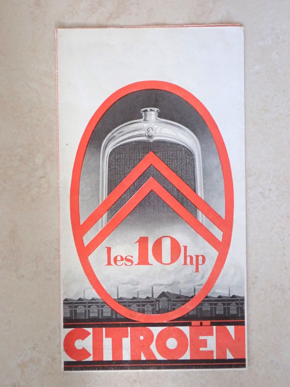 Citroen 10 HP - Original-Prospekt ca 1927 - AC 370 - A007 (Gebraucht ...