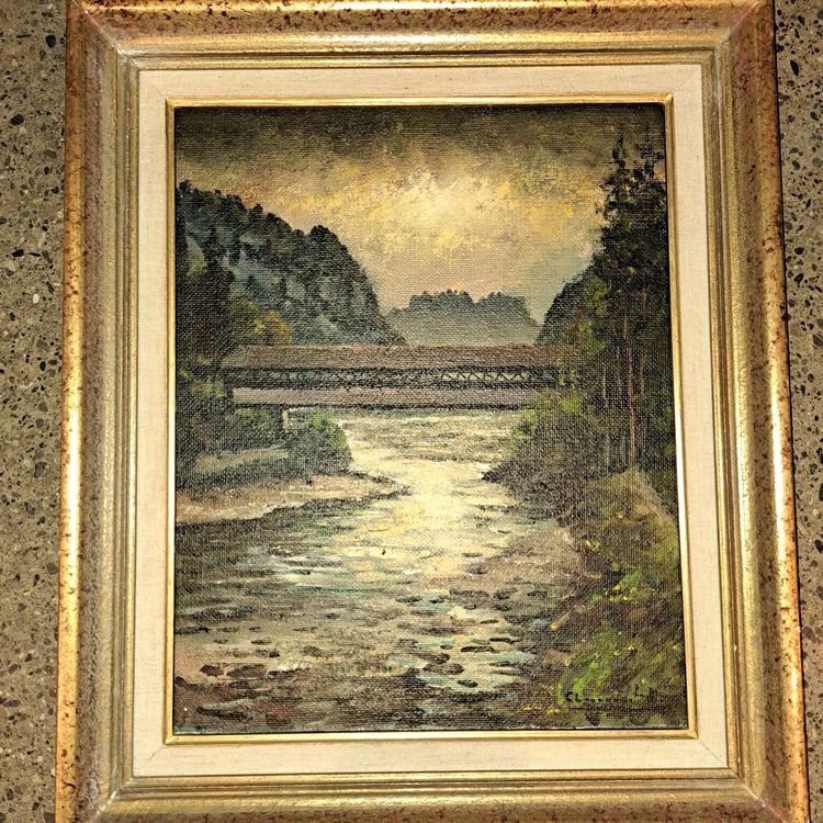 Ölbild von Max Clement Freiburg Original Sodbach Brüggli? | Kaufen auf ...