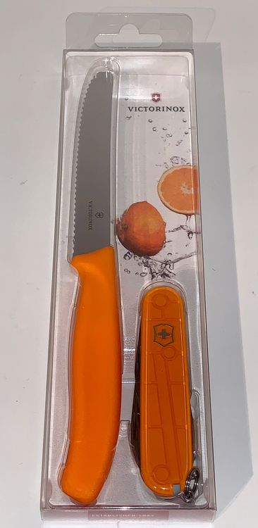 Victorinox - Color Twins Orange Sackmesser und Tomatenmesser (Neu und ...