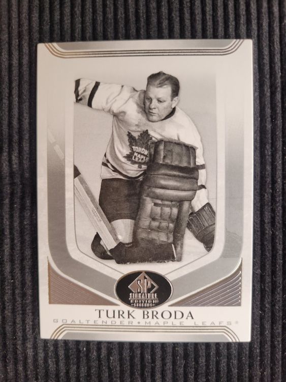 Turk Broda NHL 2021-22 SP Signature Edition Legends (Gebraucht) in ...