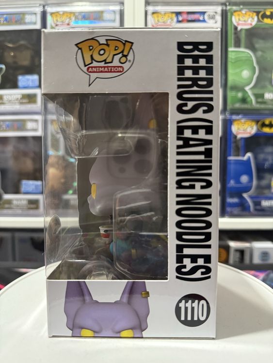 Funko POP! Dragon Ball Super Beerus Eating Noodles 1110 (Neu (gemäss ...