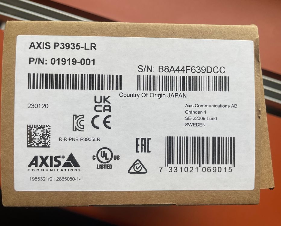 Axis Netzwerkkamera P3935-LR, neu | Kaufen auf Ricardo