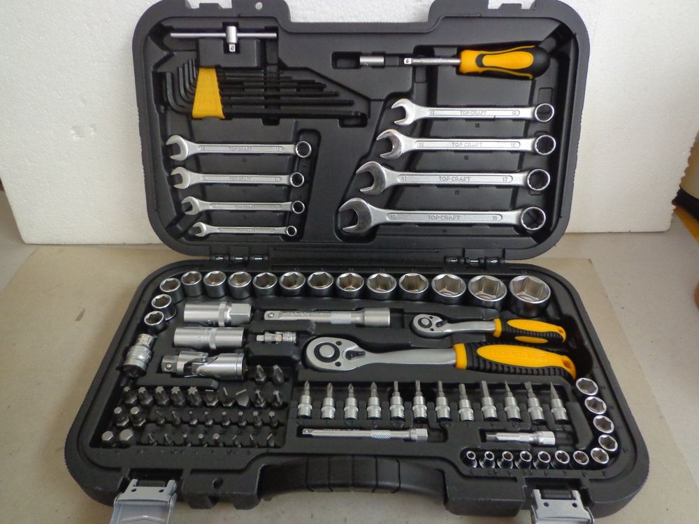 TOPCRAFT Werkzeugsatz 100 teilig ab 1.- (Neu und originalverpackt) in ...
