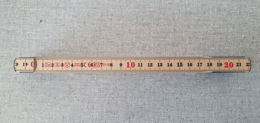 Meterstab aus Holz (Rotbuche), 10er-Pack (Neu und originalverpackt) in ...