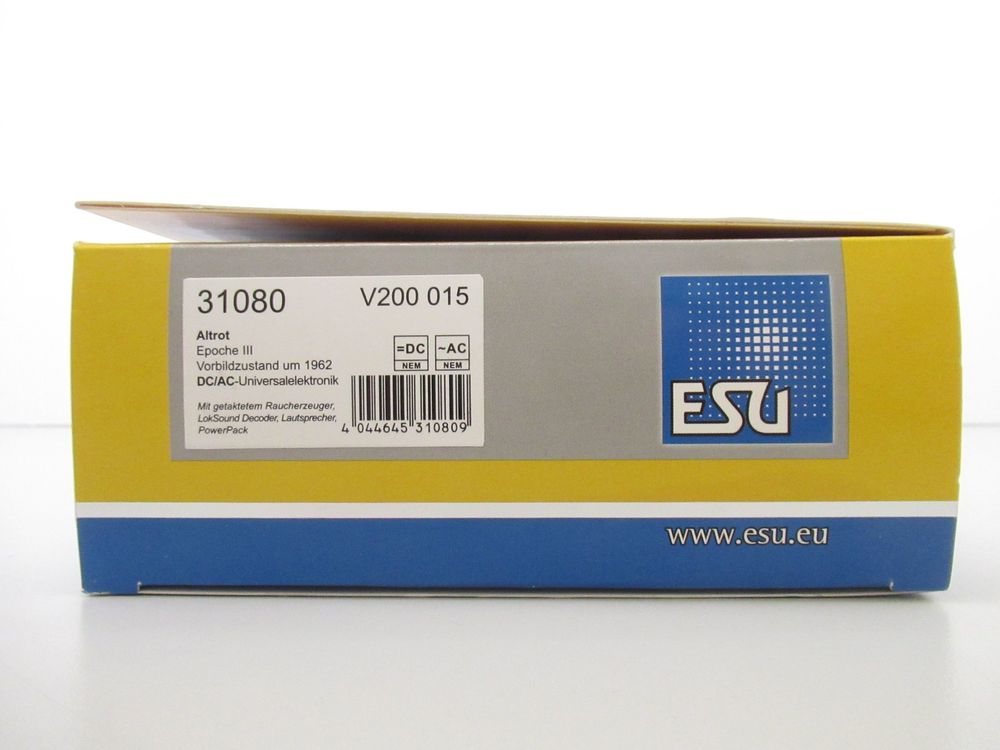 ESU 31080 Diesellok V200 DB AC Digital mit Sound H0 (Gebraucht) in ...