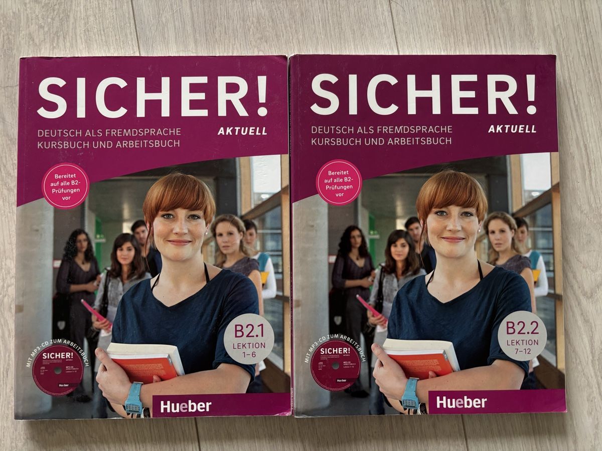 Sicher! Hueber German Language Books B2.1 and B2.2 (Gebraucht) in ...