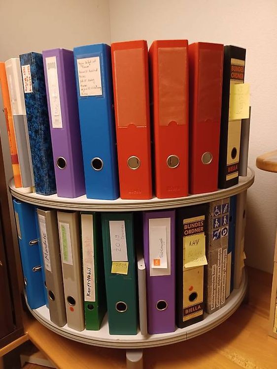 2-stöckiges Ordner-Karusell für 56 Bundesordner -Ordnerregal (Gebraucht ...