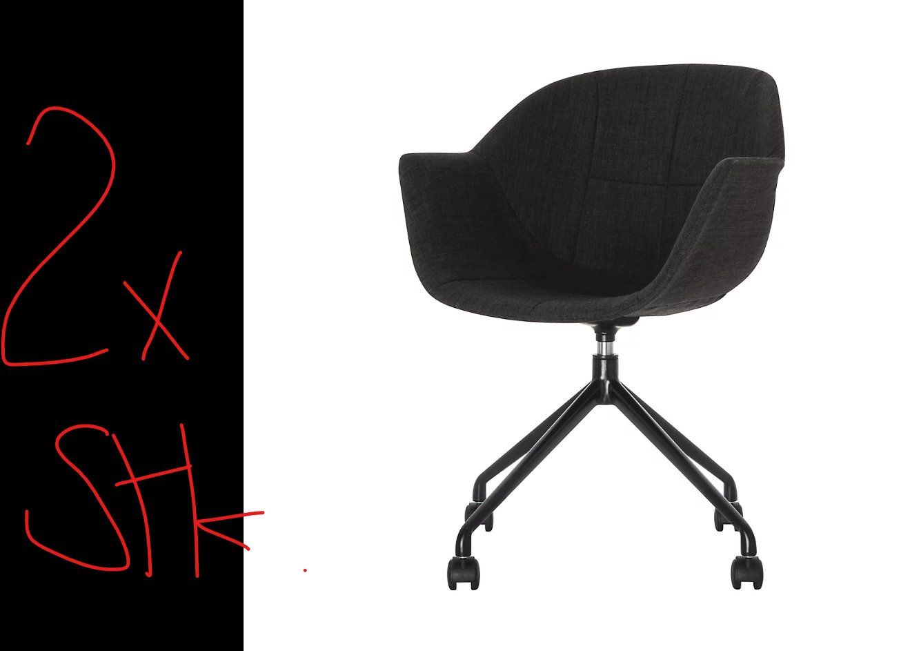 2er-Set Schalenstuhl Giant B 620 x T 575 x H 850 mm, um 360 (Neu ...