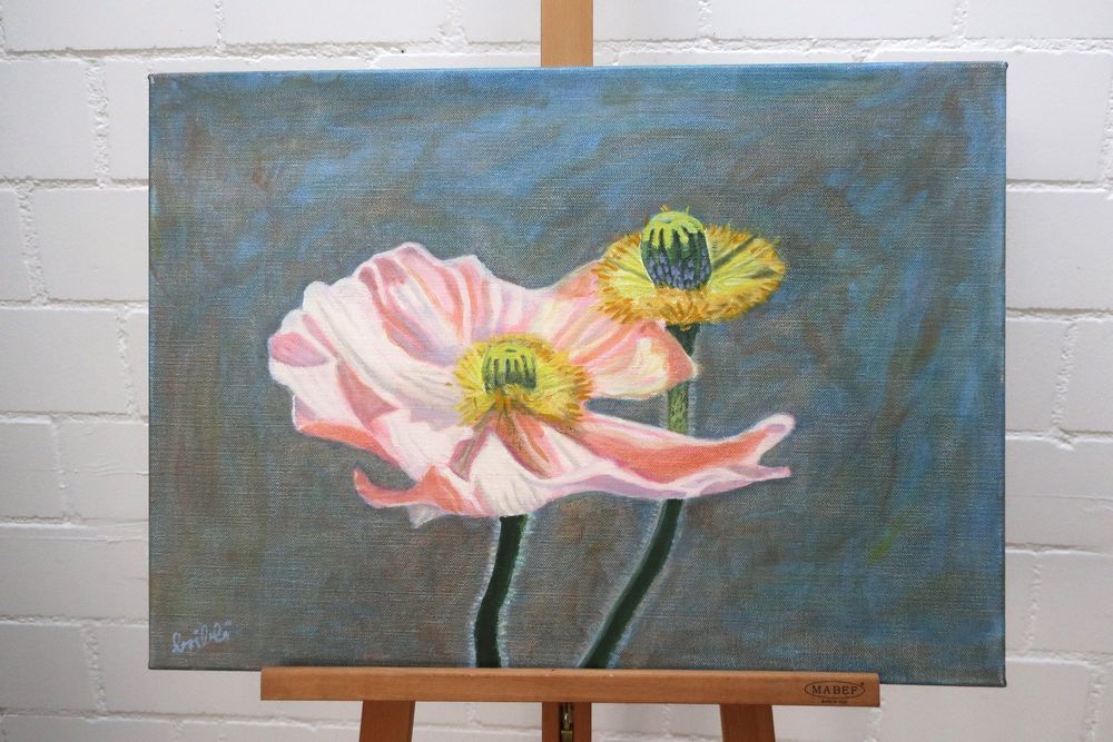 Leinwandgemälde Mohnblumen (Gebraucht) in Volketswil für CHF 5 – mit Lieferung auf Ricardo kaufen