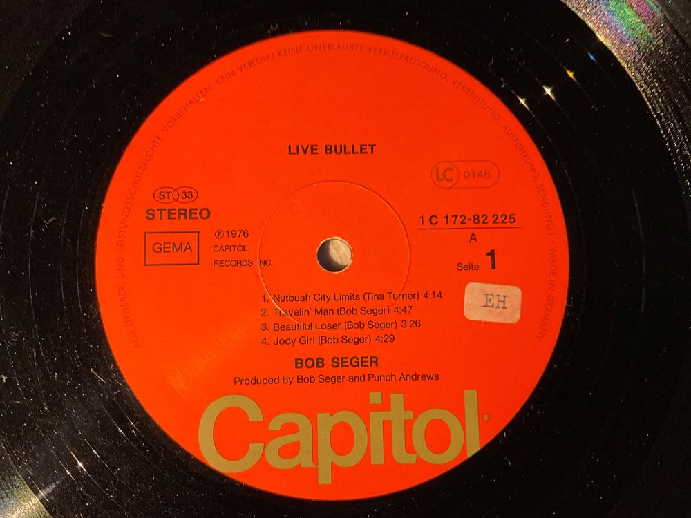 Bob Seger Live bullet 2 LP (Gebraucht) in für CHF 8 – mit Lieferung auf ...