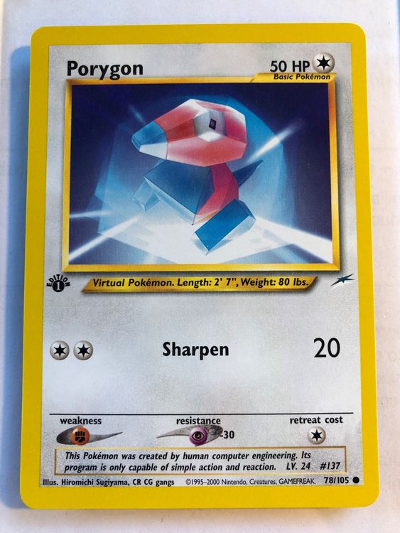 Porygon 1st Neo Destiny - MINT - ab 1.- | Kaufen auf Ricardo