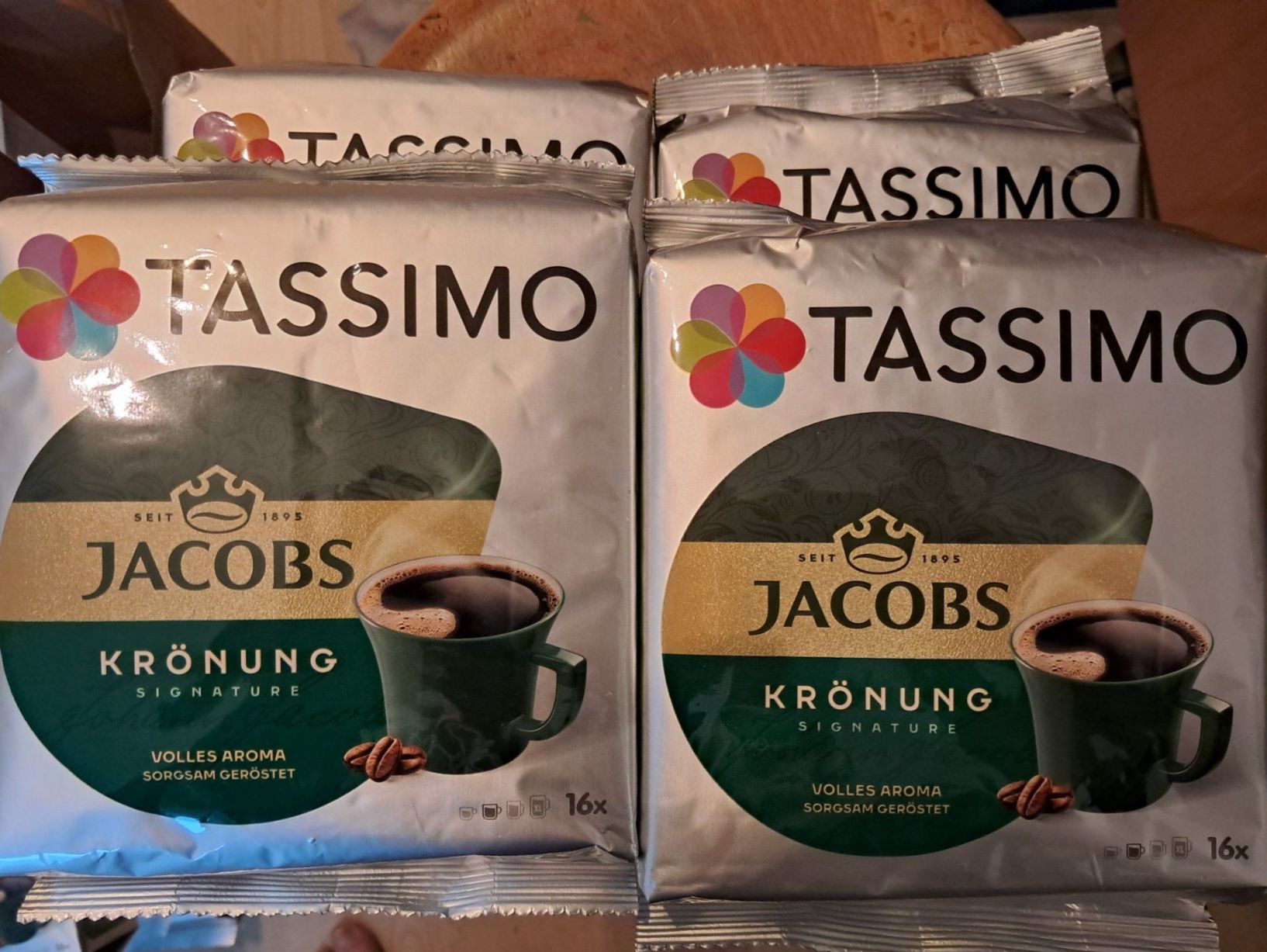 Tassimo Jacobs Krönung Kapseln, 4 Packungen, HB bis 21.09.26 (Neu ...