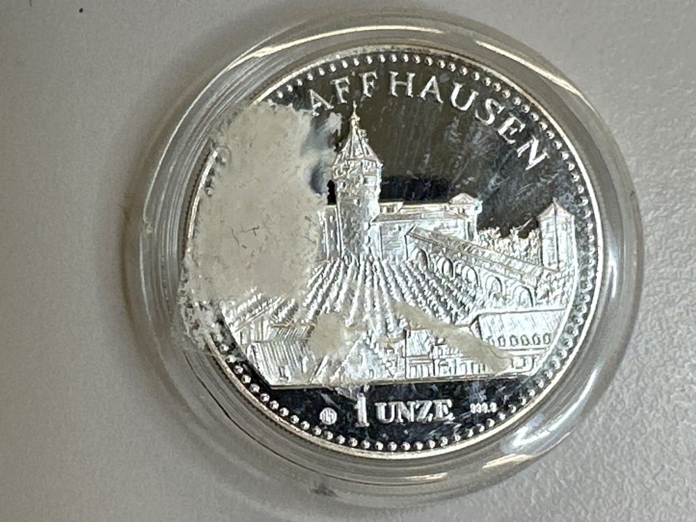 1 Unze Silber Schweiz Schaffhausen 1996 | Kaufen auf Ricardo