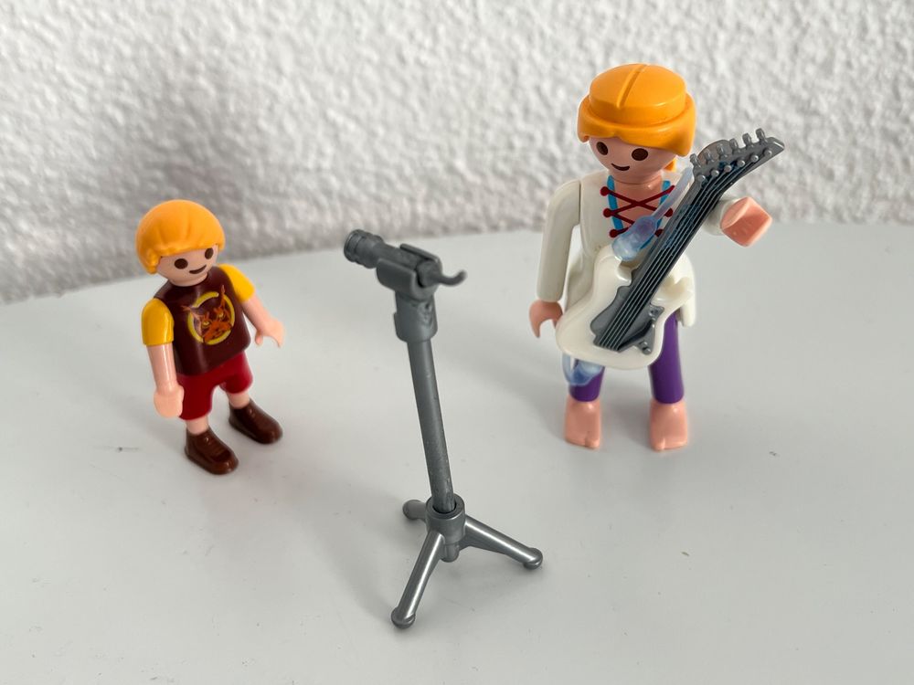 Playmobil Figuren Set: Rockstar Band mit Gitarre & Mikrofon (Gebraucht ...