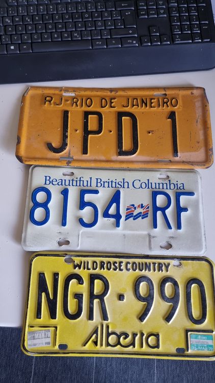 3 Autonummernschilder Kanada Sammler Deko (Gebraucht) in Urdorf für CHF ...