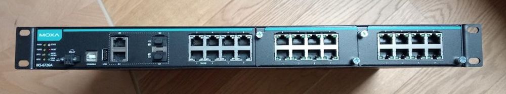 24-Port Moxa Switch 10/100BaseT + 2 10/100/1000BaseT (Gebraucht) in ...