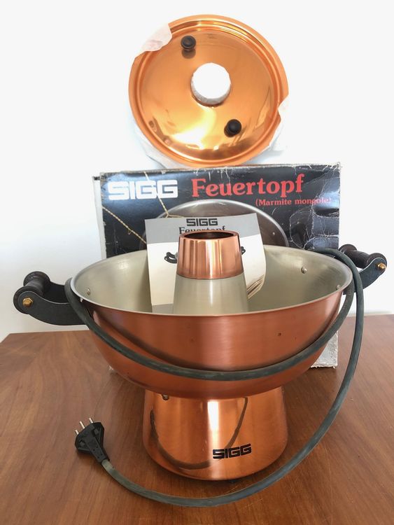SIGG Feuertopf Kupfer Marmite Mongole NEU & ORIGINALVERPACKT (Neu und ...