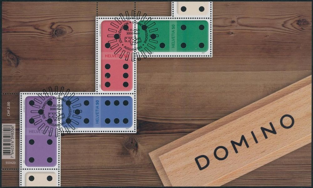 2021 - Domino - Block - Ersttag Voll ET | Kaufen auf Ricardo