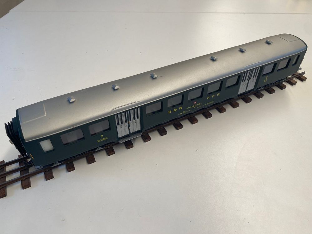 Spur 0 Rohr SBB-CFF Leichtstahlwagen 2Kl | Acheter sur Ricardo