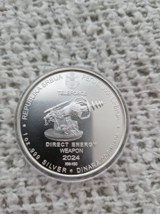 1 OZ SILBER - SERBIEN NIKOLA TESLA TELEFORCE (DEW) 2024 (Neu (gemäss ...