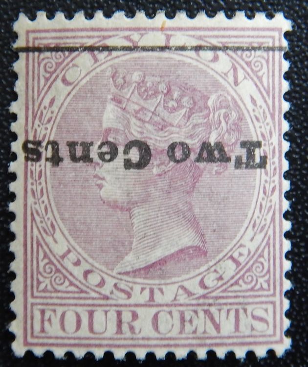 Ceylon Kat. 104 * 1888 Inverted Kat. 200£ (Gebraucht) in Zürich für CHF ...