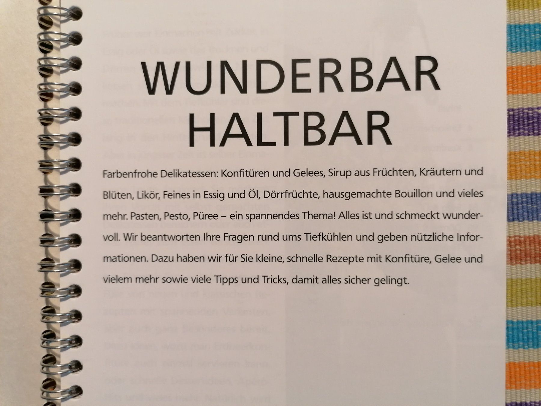 Betty Bossi💥🌞 Wunderbar Haltbar💥 mit Rezeptideen & Tipps (Neuf (Voir ...