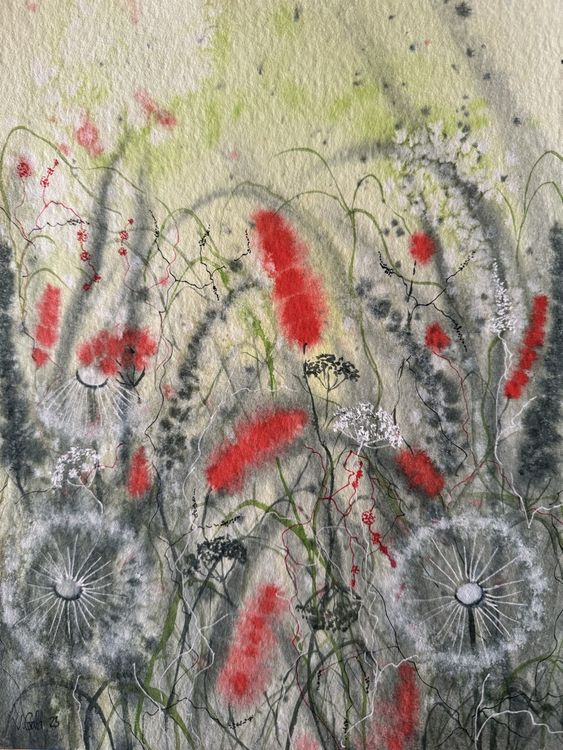 Aquarell Unikat , handgemalt (Gebraucht) in Lanzenhäusern für CHF 45 – mit Lieferung auf Ricardo ...