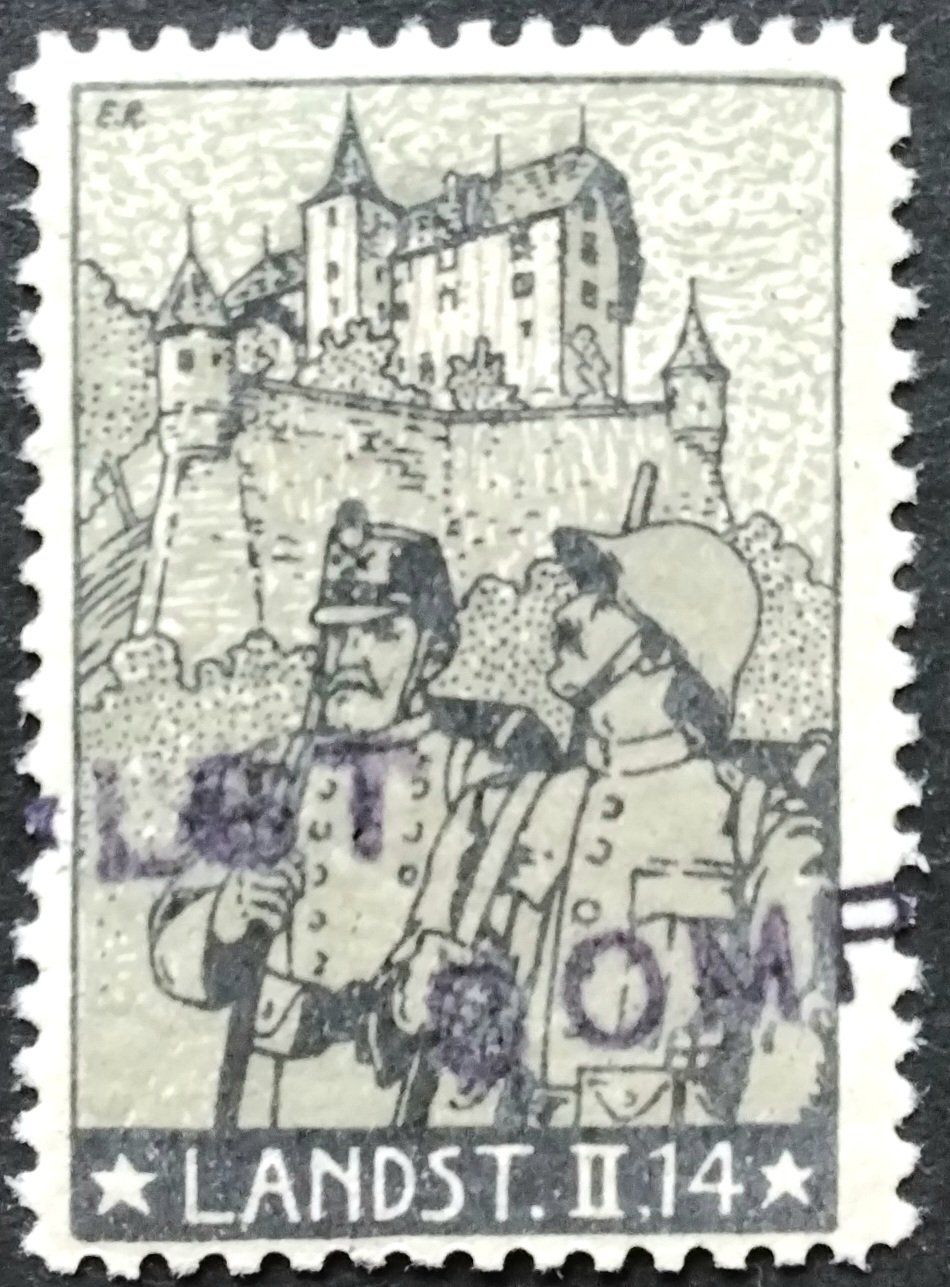 Soldatenmarke 1.WK, Landsturm Kp II/14, weiss, Wi Lst 2 (Gebraucht) in ...