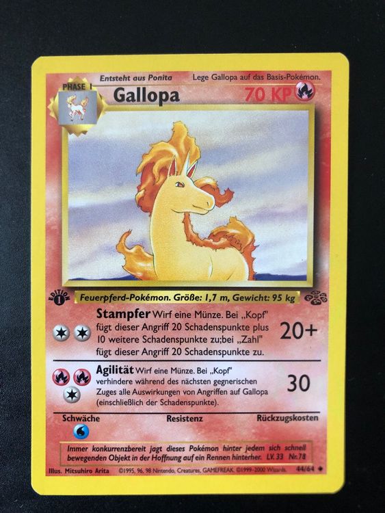Pokémon Gallopa 1. Edition 44/64 | Kaufen auf Ricardo