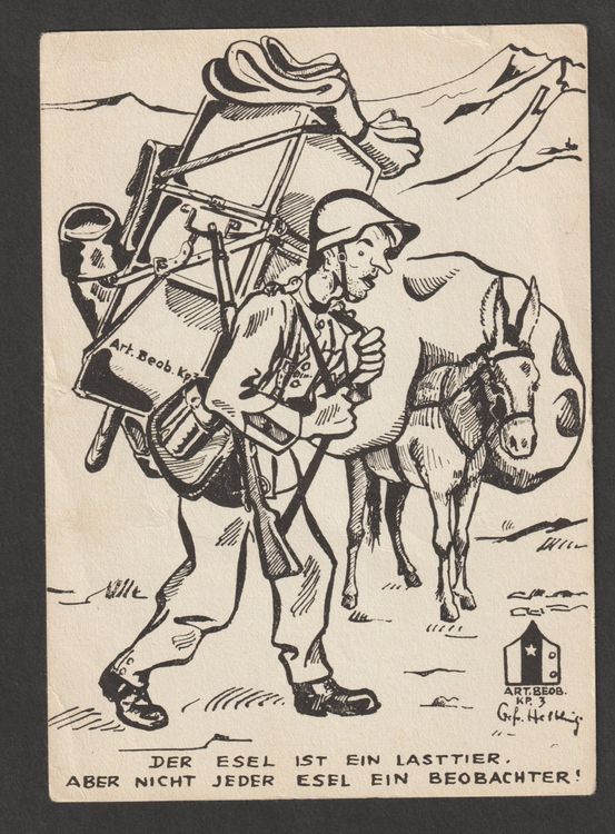 WK2 Einheitskarte Artilleriebeobachter Nr. 1 (Gebraucht) in Siebnen für CHF 30 – mit Lieferung ...