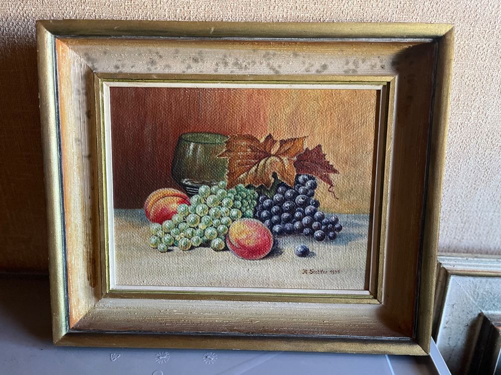 Stillleben Ölgemälde R. Stettler 1951 gerahmt (Gebraucht) in Erlenbach im Simmental für CHF 20 ...