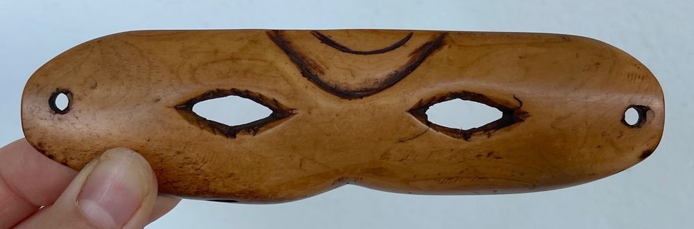 alte Eskimo Indianer Inuit Schneebrille Brille Länge 13,5 cm | Kaufen ...