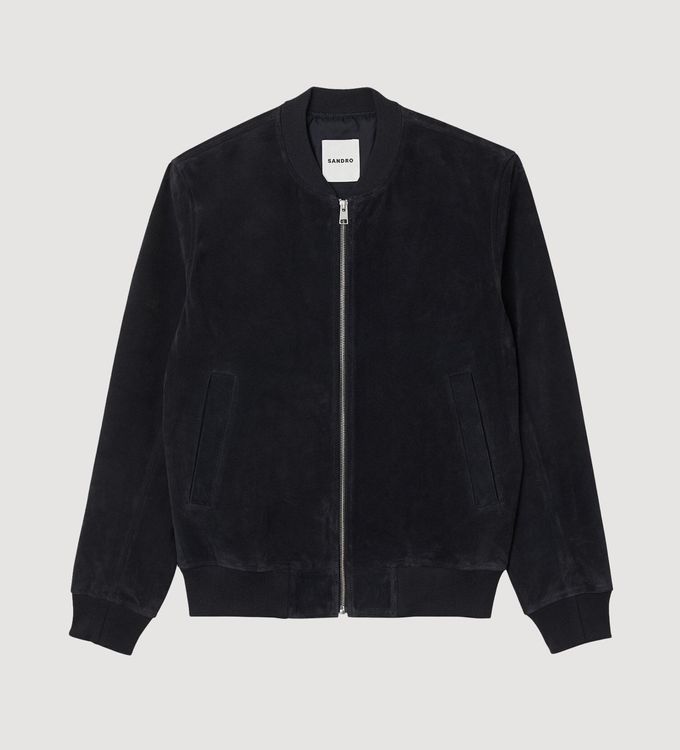 SANDRO _ SUEDE LEATHER JACKET | Kaufen auf Ricardo