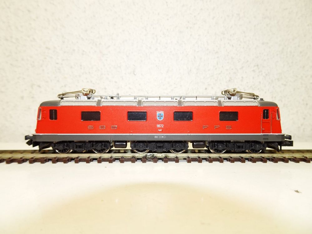 Kato Hobbytrain Lokomotive SBB 11672 Re 6/6 Digi Spur N 1107 (Gebraucht ...