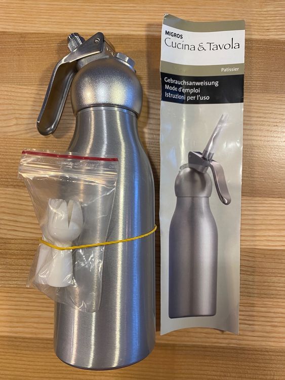 Kisag Rahmbläser Basic, Edelstahl 0,5l (Gebraucht) in Langnau am Albis für CHF 44 – mit ...